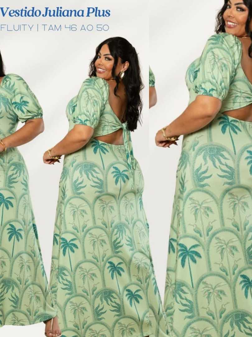Vestido Longo Plus Size Moda Evangelica Juliana | Shopee Brasil