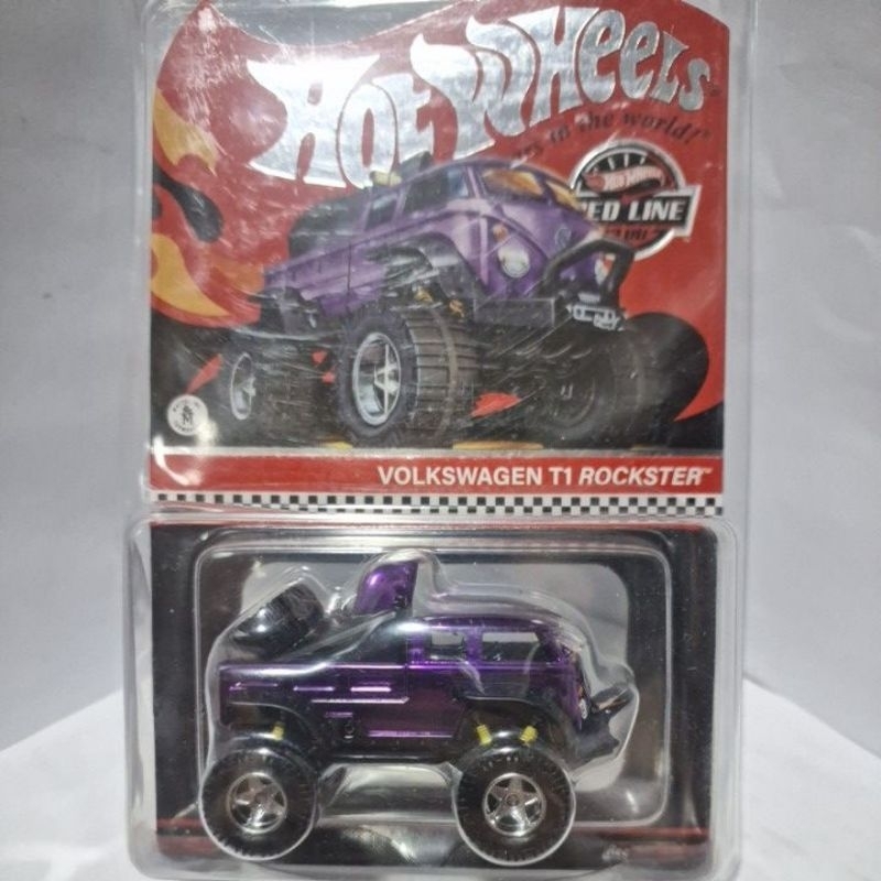 hot wheels 2021 miniaturas 1/64 Rlc Red line club Volkswagen T1 Rockster pneus de borracha ...