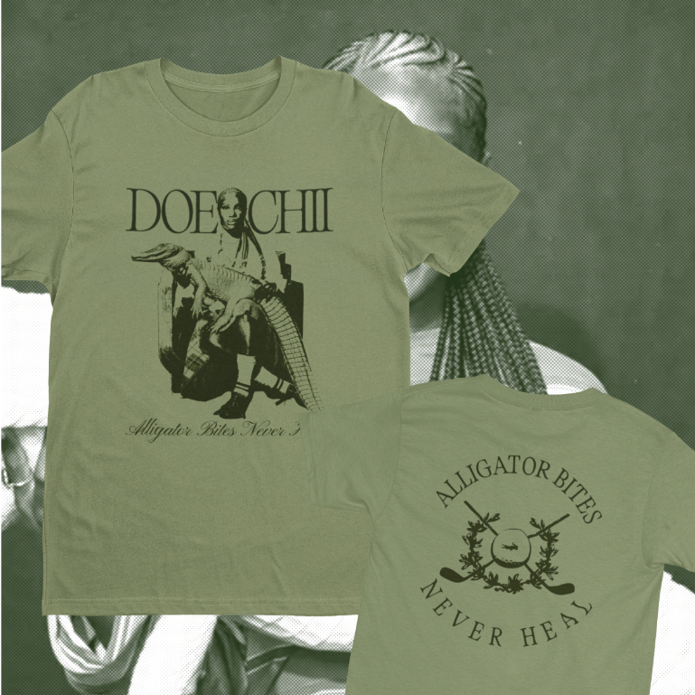 CAMISETA DOECHII ALIGATOR BITES NEVER HEAL (100% ALGODÃO) | Shopee Brasil