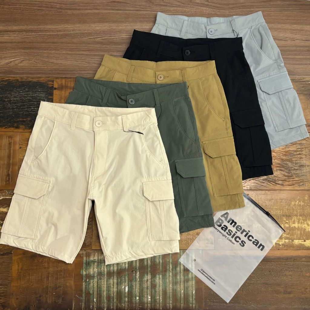 Bermuda Cargo slim American Basics tactel com elastano produto ...
