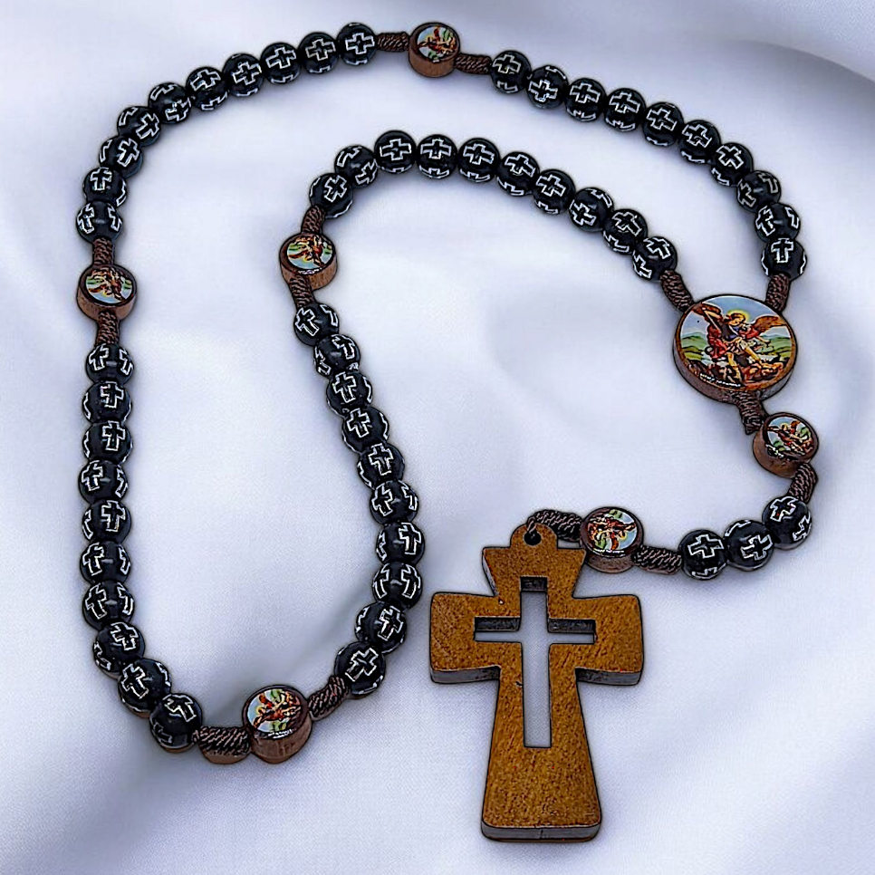 Terço Religioso São Miguel Arcanjo Relicário Para Rezar | Shopee Brasil