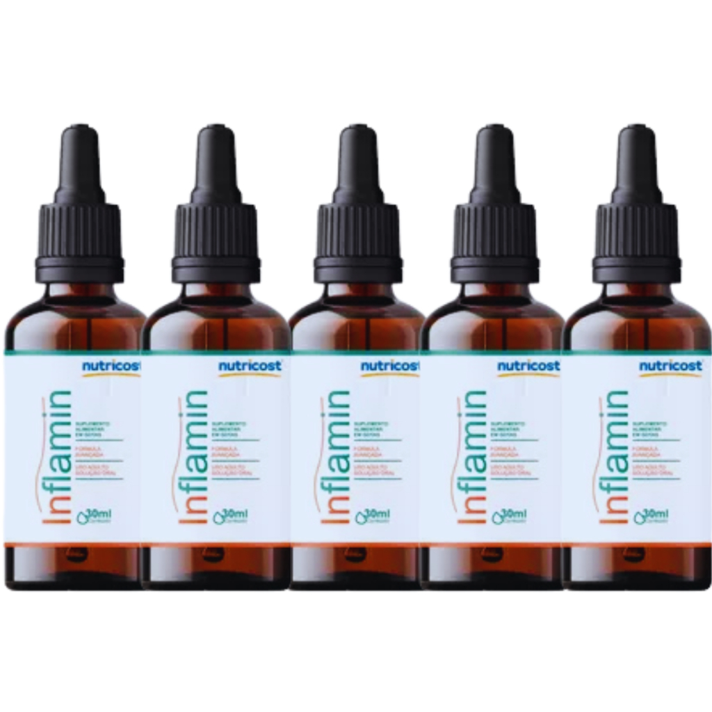 5 frascos de inflamin original com 30 ml | Shopee Brasil