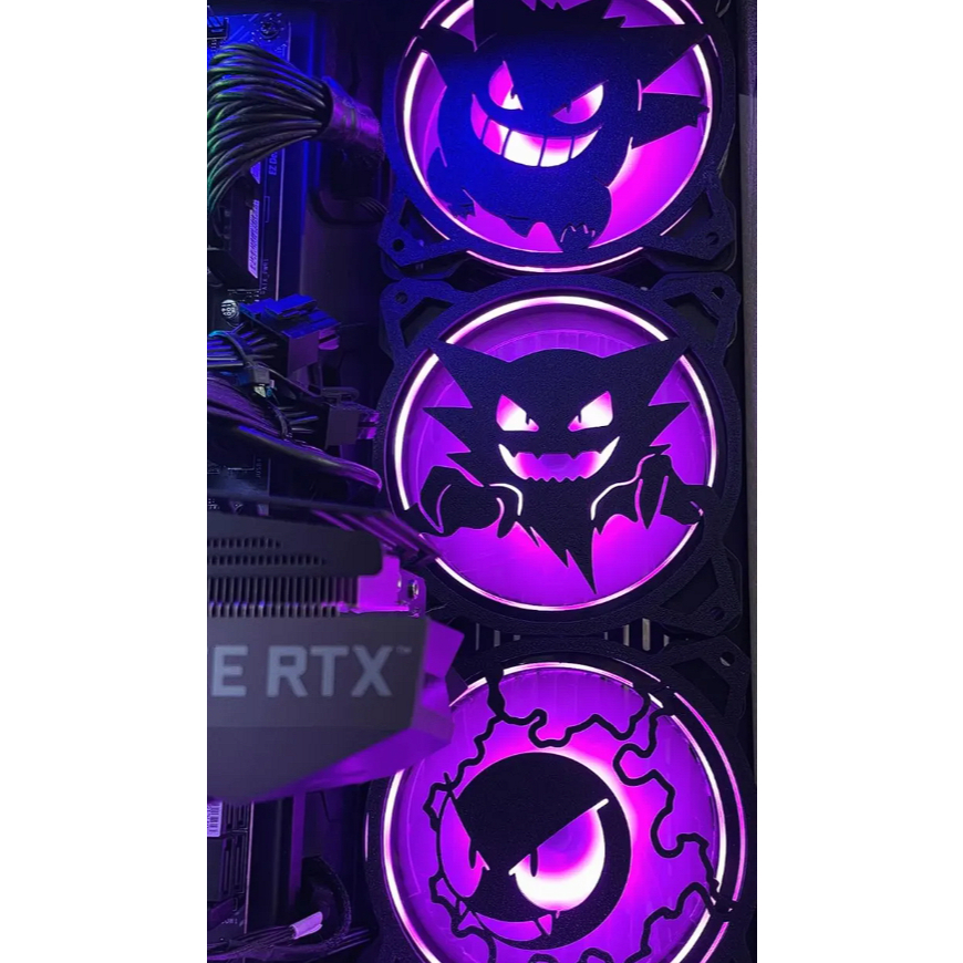 Grade Para Fan 120mm Gengar Pokemon - Cover Fan 120mm | Shopee Brasil