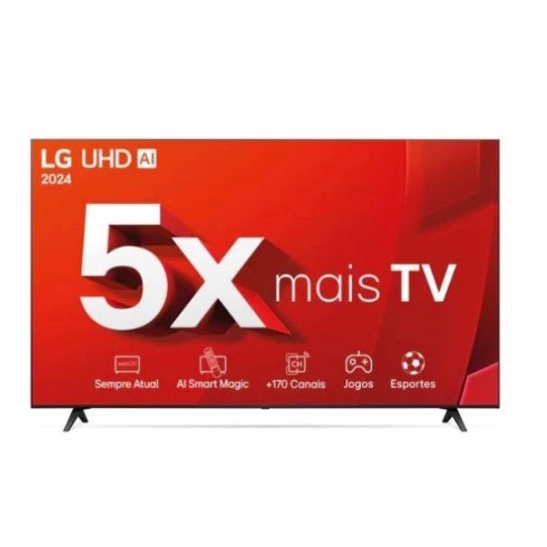 Smart TV LG 50" 4K UHD LED Alexa, ThinQ AI, HDR10, WebOS 24 Controle ...
