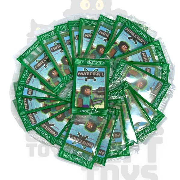 Kit 100 Cards MineCraft = 25 Envelopes Cartinhas Figurinhas MineCraft ...
