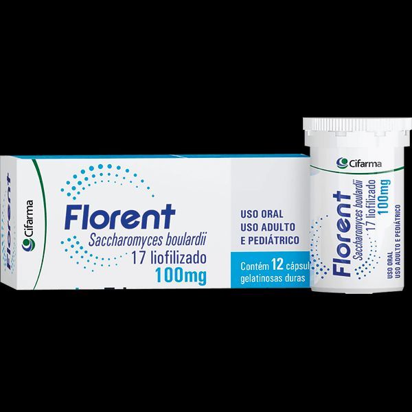 Probiótico Florent 100mg 12 capsulas (ref; floratil / repoflor ...