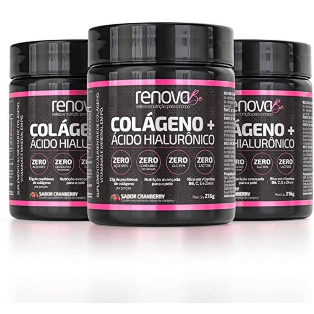 Colágenos com Ácido Hialurônico Haplex Plus Verisol e Biotina - Renova Oferta | Shopee Brasil