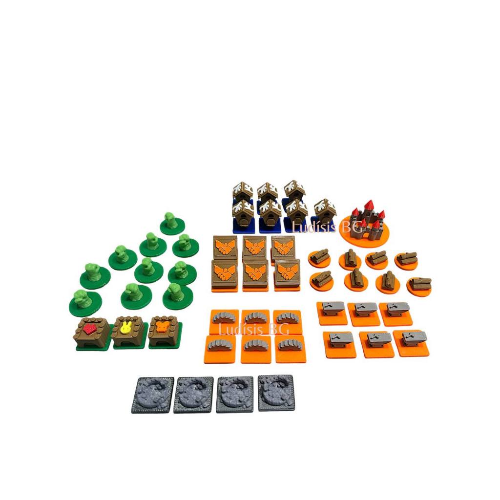 Root Board Game - Tokens Caixa Base e Expansoes - Esculturas 3D ...