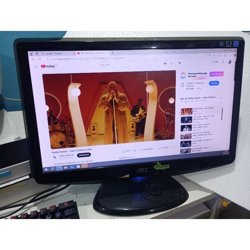 MONITOR DE LCD AOC, 19 polegadas. MODELO e2040va com defeito. | Shopee Brasil