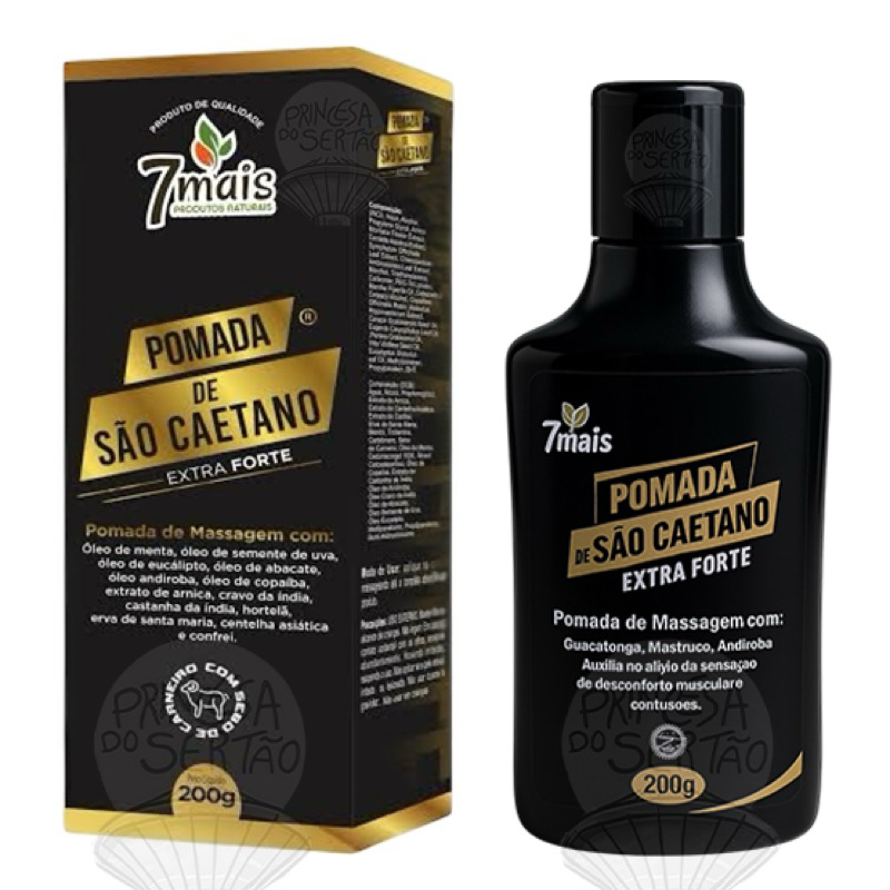 Pomada de São Caetano Extra Forte 200g - Dores nas pernas/Reumaticas ...