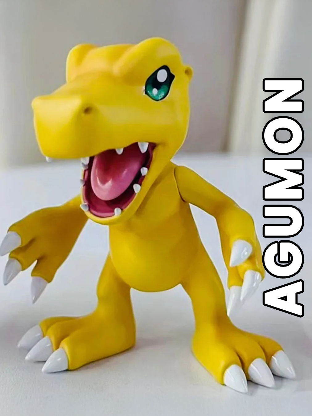 Digimon Agumon Anime para colecionadores, estatueta Agumon, PVC, modelo ...