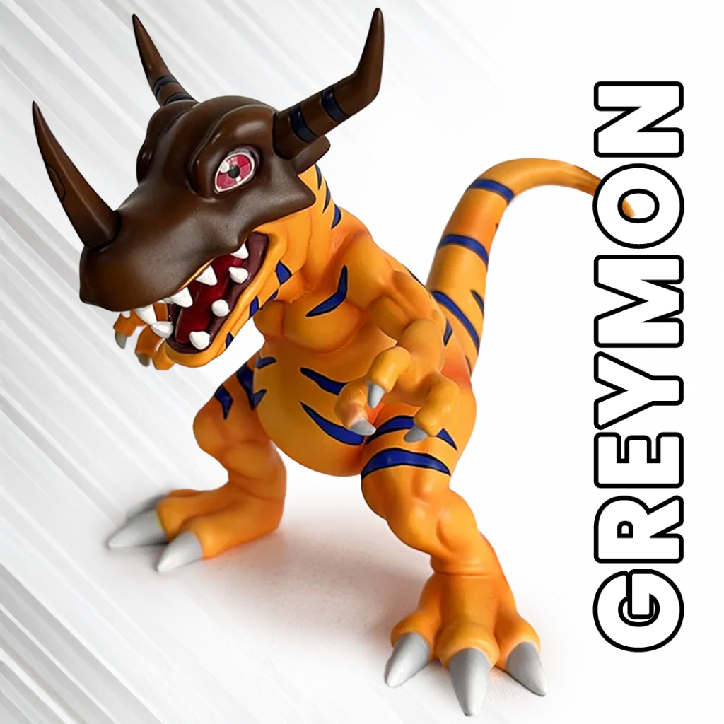 Digimon Greymon Anime, estatueta Greymon , figura de ação PVC ...