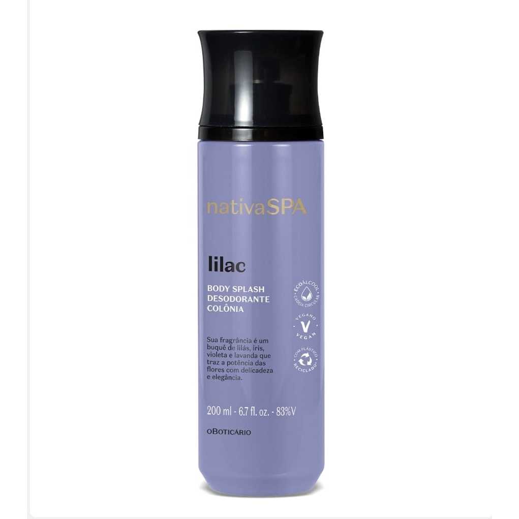 Nativa Spa Lilac Body Splash Desodorante Colônia 200ml | Shopee Brasil