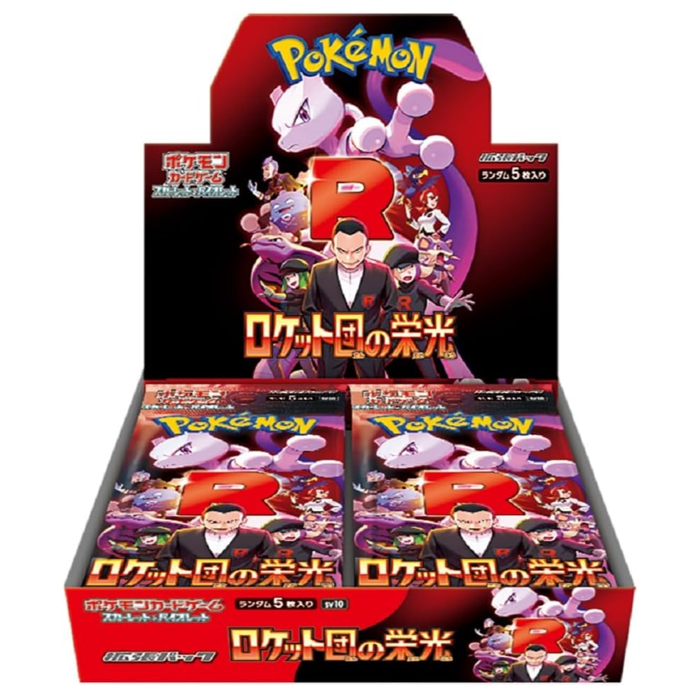 Pokemon card game Scarlett & Violet expansion pack Team Rockett's Glory Box Includes 30 packs ...