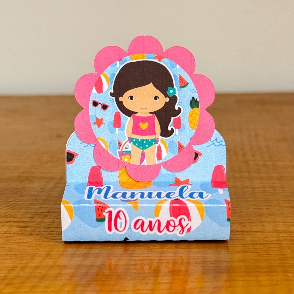 POOL PARTY Porta Bis Duplo personalizado kit festa /personalizados /Lembrancinhas / Mimos ...