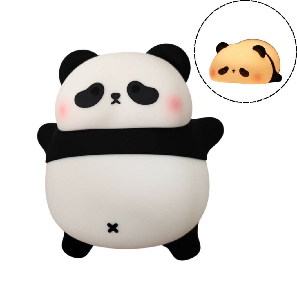 Luminária Panda Abajur Noturno Toque Fofo Recarregável | Shopee Brasil