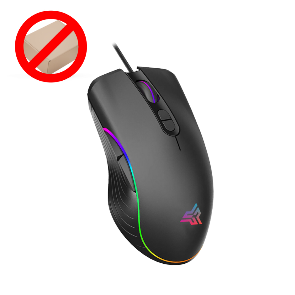 Mouse Gamer Para Jogo Óptico Profissional Ergonômico com fio Sensor Óptico LED RGB USB PC ...