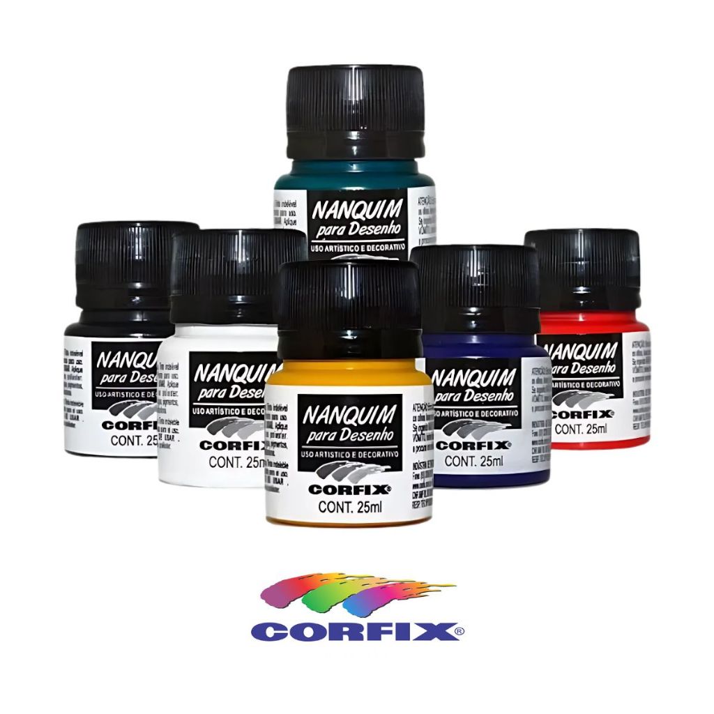 Tinta Nanquim Corfix 25ml - 25021 | Shopee Brasil