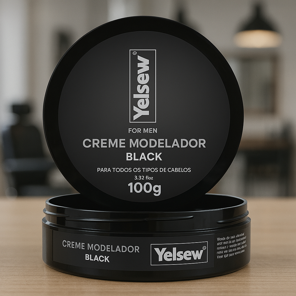 Kit 2 pasta de Cabelo Black Modeladora Para Cabelo Efeito Black Yelsew Original 100g - Frete ...