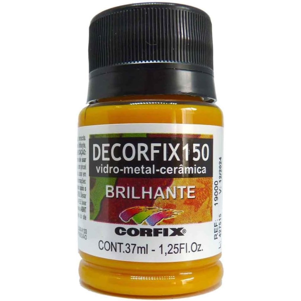 Tinta Decorfix 150º Brilhante Corfix - 308 Amarelo Ouro (37 ml ...