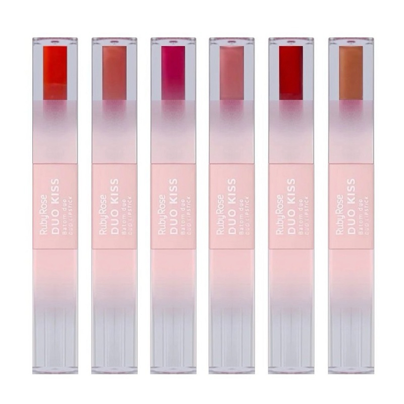 Ruby Rose - Batom Duo Kiss Lipstick- lançamento | Shopee Brasil