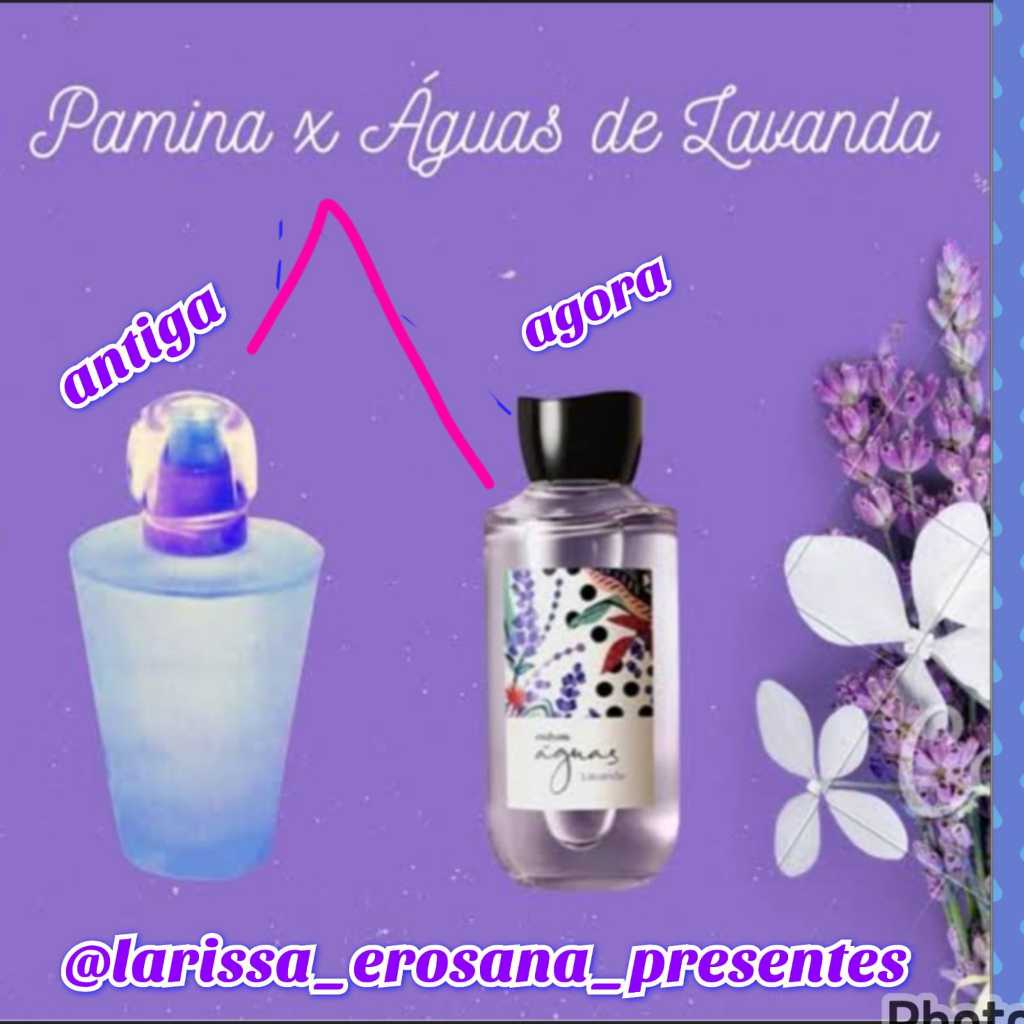 Natura águas colônia feminino 170ml/Lavanda original antiga Pamina ...