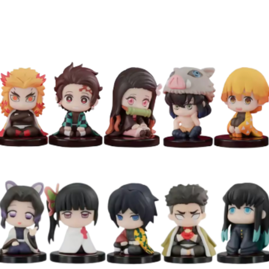 Bonecos Demon Slayer Miniaturas Figuras De Ação Demon Slayer Anime Set ...