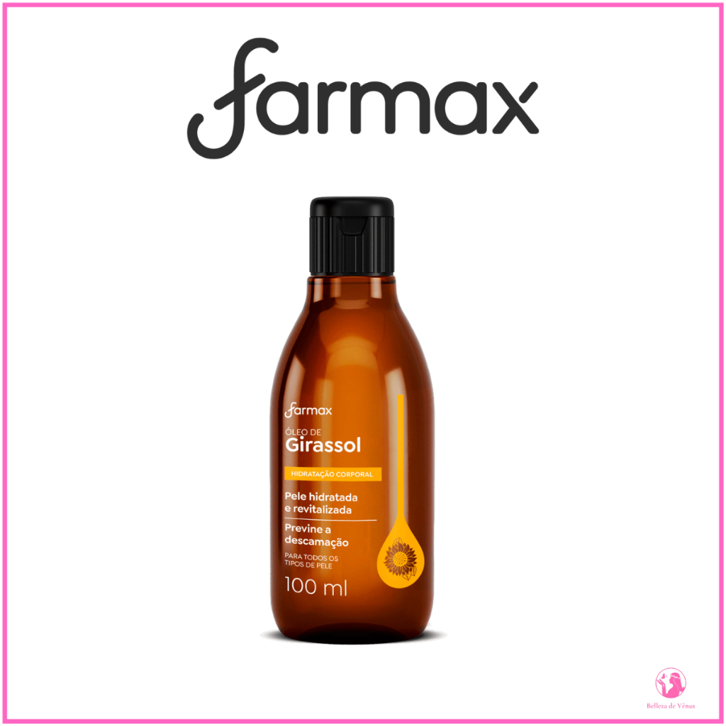 Óleo Corporal Farmax Girassol 100ml | Com Vitamina E | Vegano | Para ...