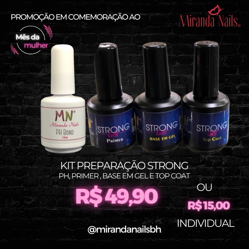 Kit completo de preparadores Miranda Nails | Shopee Brasil