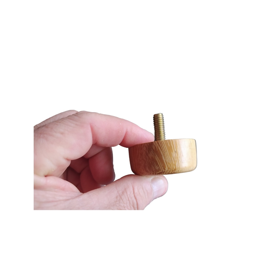 Pé Para Cama Box Madeira De Lei 2cm - 4pc Pequeno Mini Madeira Angelim 