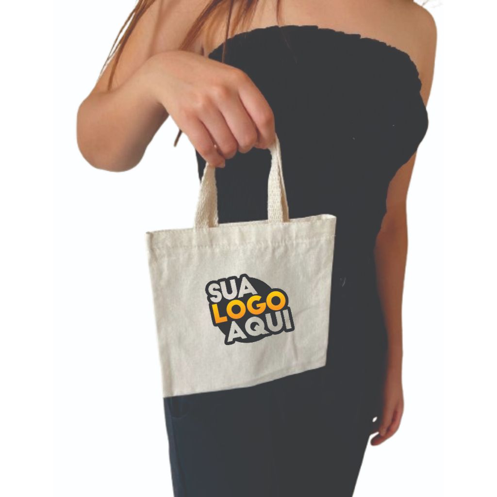 20 Mini Sacolinha Ecobag personalizada Tamanho 20x20 Brinde Para Aniversario | Shopee Brasil
