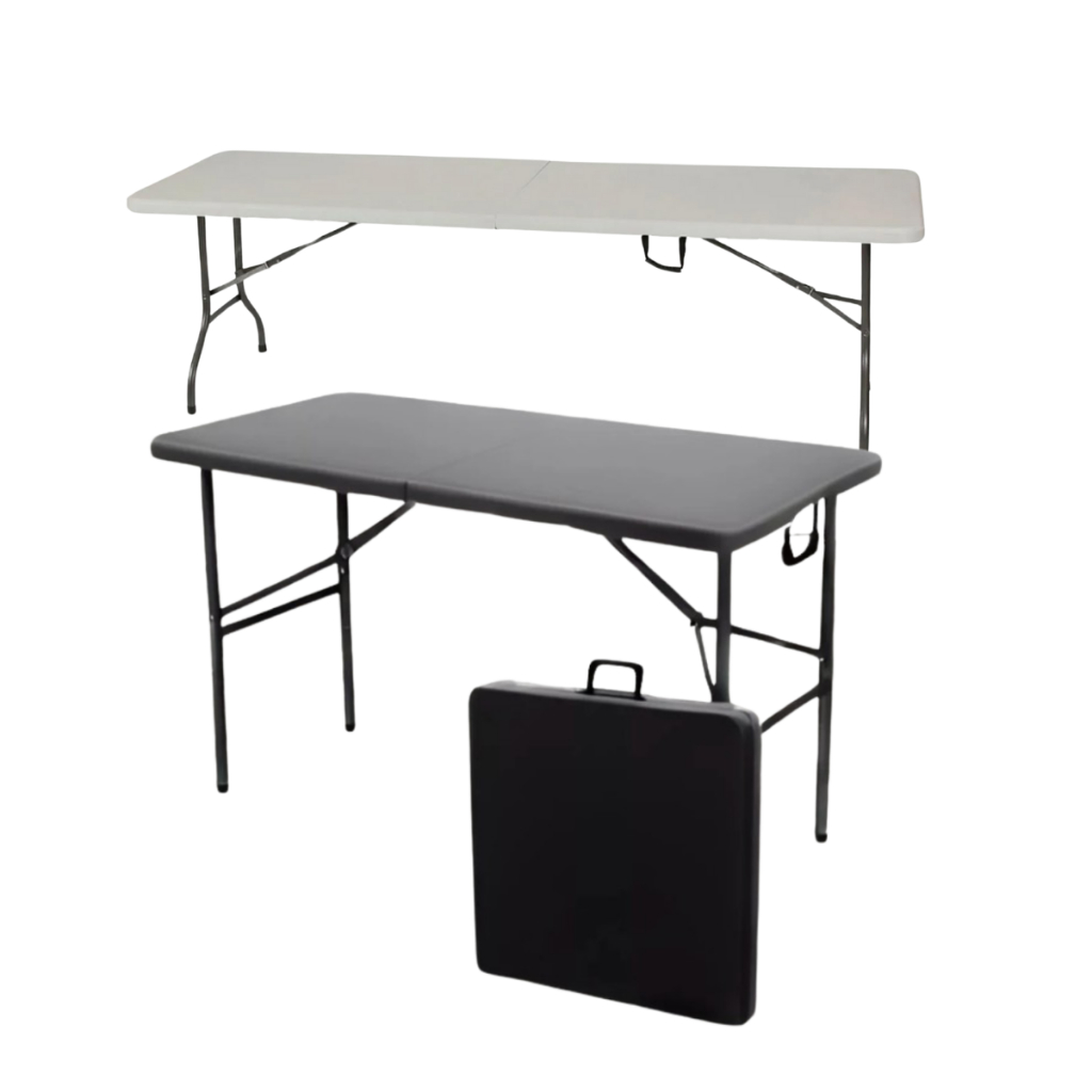 Mesa Dobrável Vira Maleta Com 3 Regulagens De Altura 1,22X0,61 Camping ...