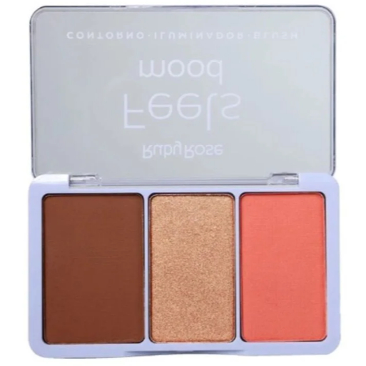 PALETA 3 EM 1 MULTIFUNCIONAL - FEELS MOOD RUBY ROSE | Shopee Brasil