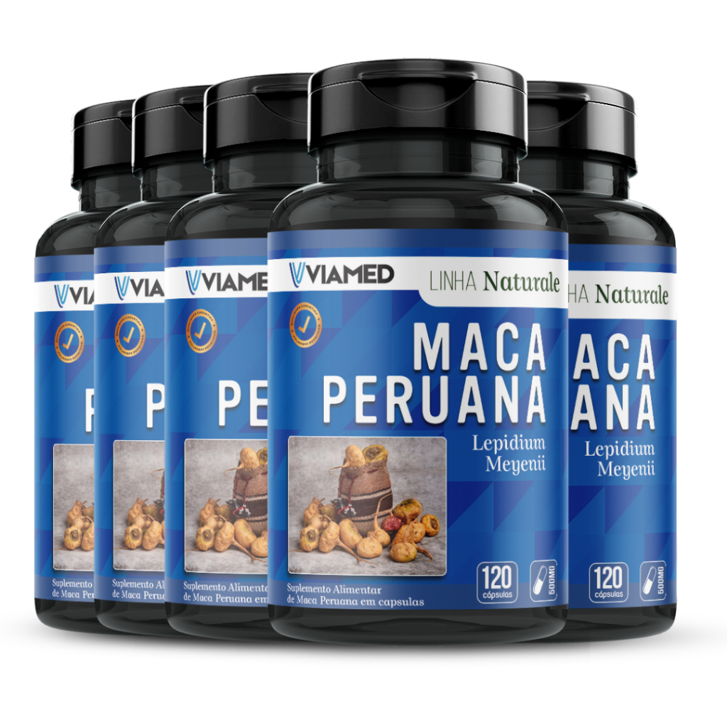Kit 5 Maca Peruana 120 Capsulas 500 Mg | Shopee Brasil