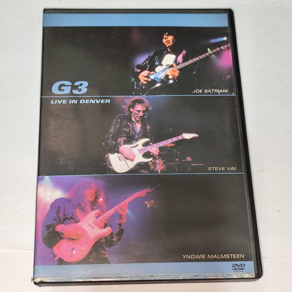 DVD G3 Live In Denver: Joe Satriani, Steve Vai, Yngwie Malmsteen ...