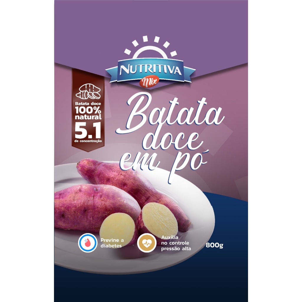 Suplemento de Batata Doce Nutritiva Mix - Fonte Natural de Fibras e ...