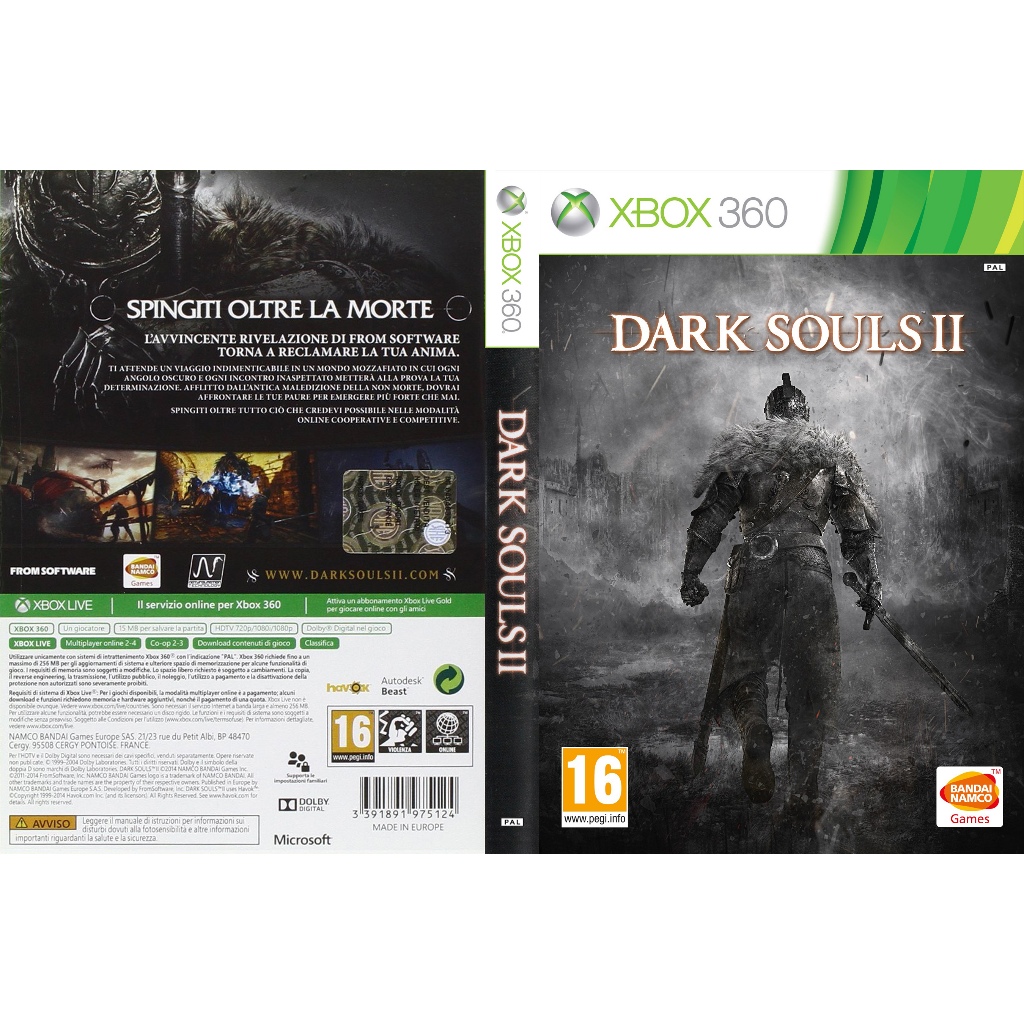 Jogo Dark Souls II - Xbox 360 - Lt 3.0 - Destravado | Shopee Brasil
