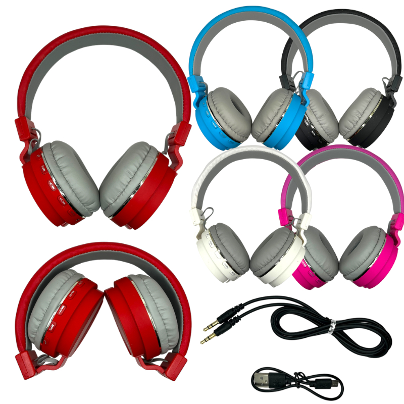 Fone de Ouvido Sem Fio Estilo Head Fone FOA833 Over Ear Compacto Cores ...