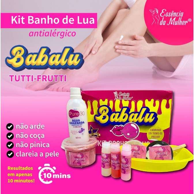 Kit banho de lua com 10 itens. Ideal para clarear os pelos. | Shopee Brasil