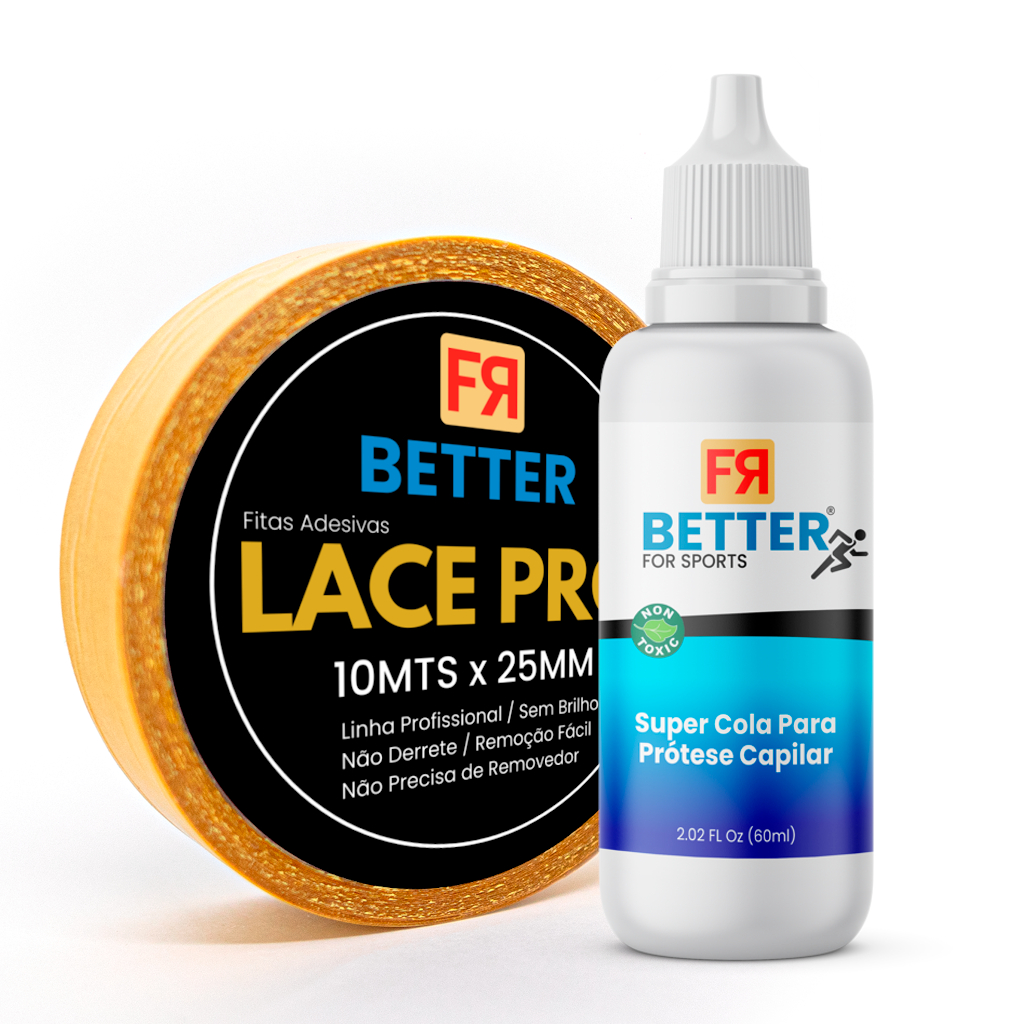 Kit Fr Better Cola e Fita Extra Forte para Laces Front e Protese de ...