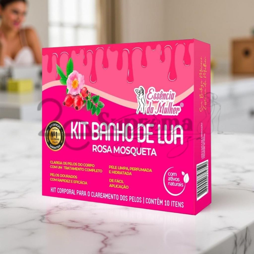 Kit banho de lua profissional da Essência da Mulher - 295g - Envio ...