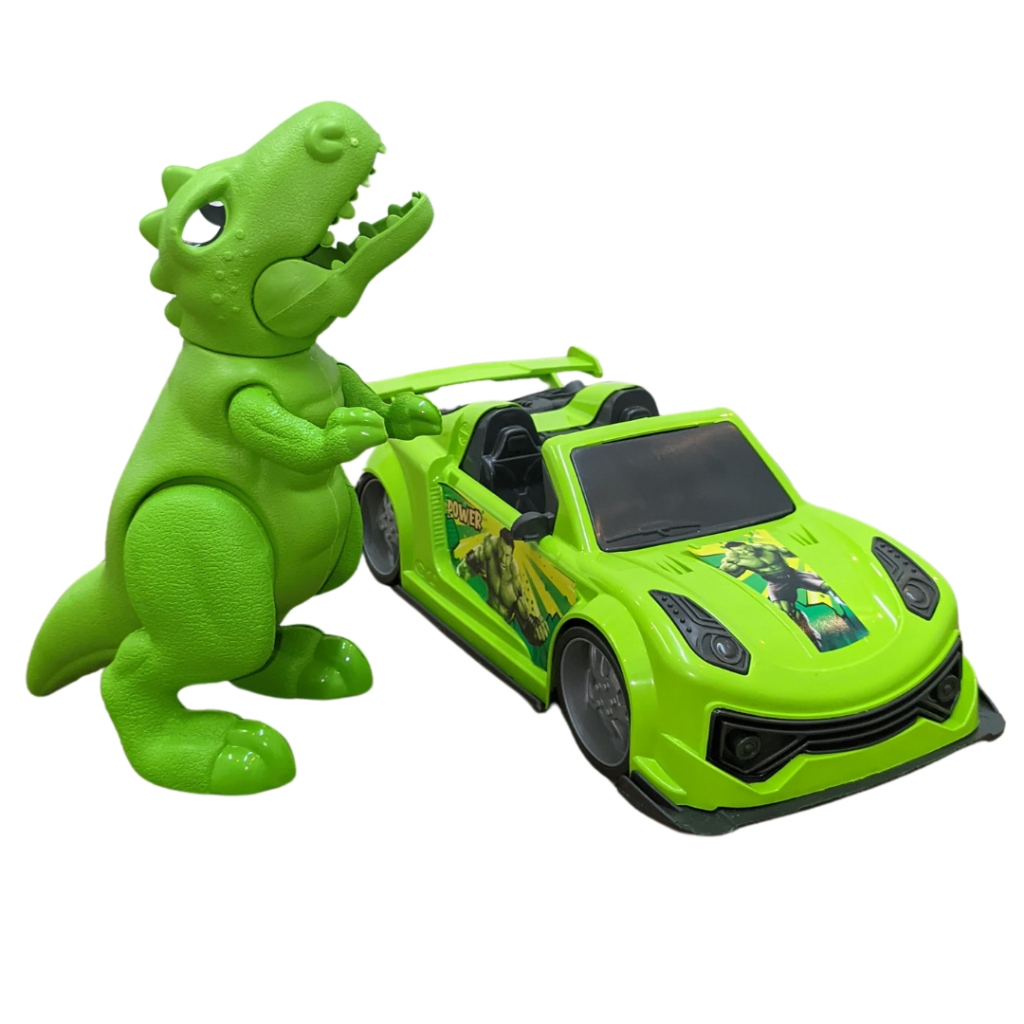 Kit Aventura Power: Dino T-Rex + Porsche de Luxo Power | Shopee Brasil