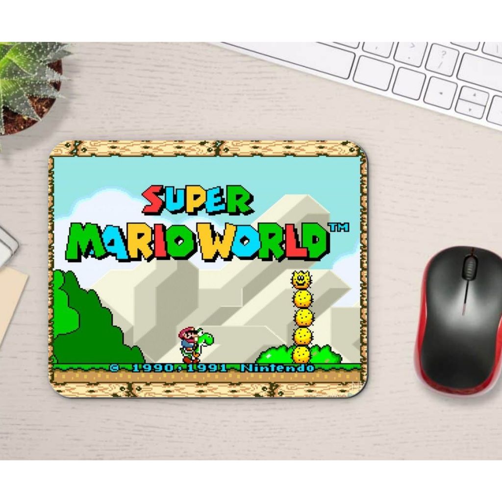 Mouse Pad 19x21 Game Super Mario Geek Nerd Gamer | Shopee Brasil