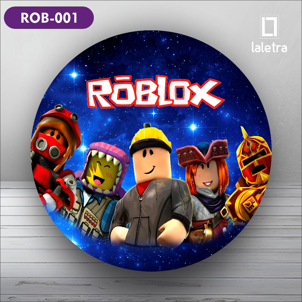 Capa Painel Redondo de Festa Veste Fácil Sublimados Tema Roblox ...