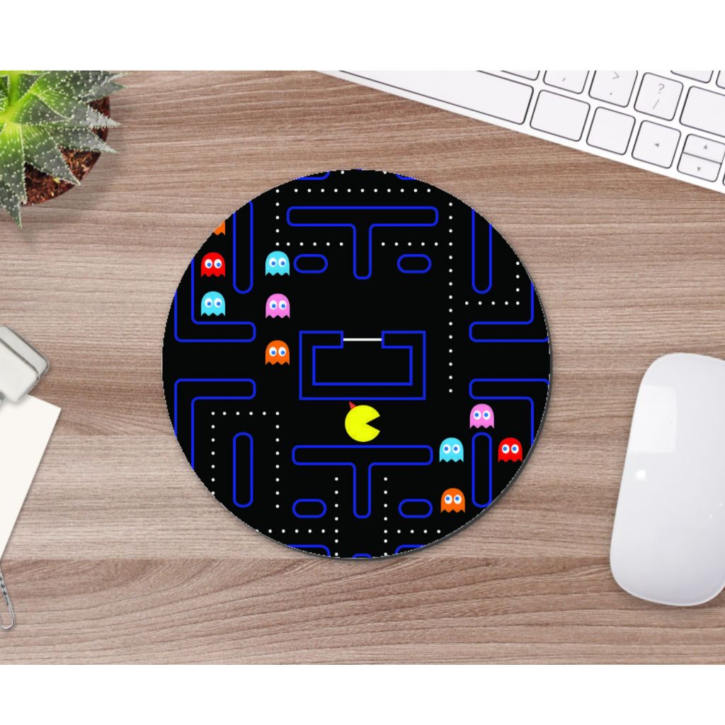 Mouse Pad 19x19 Game Pac Man Geek Nerd Gamer | Shopee Brasil