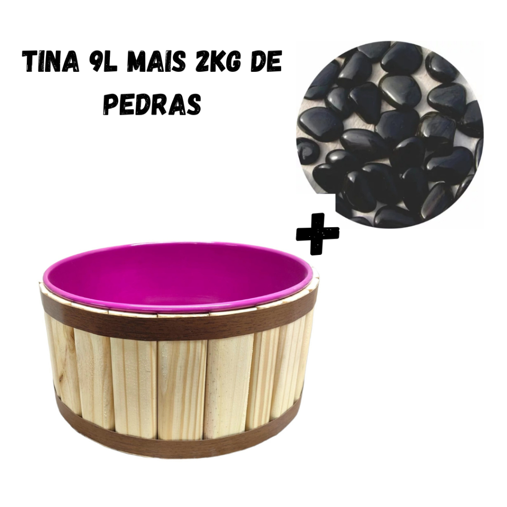 Kit Spa Dos Pés Tina- Pedicure Balde Ofuro - Natural PINK - bacia ...