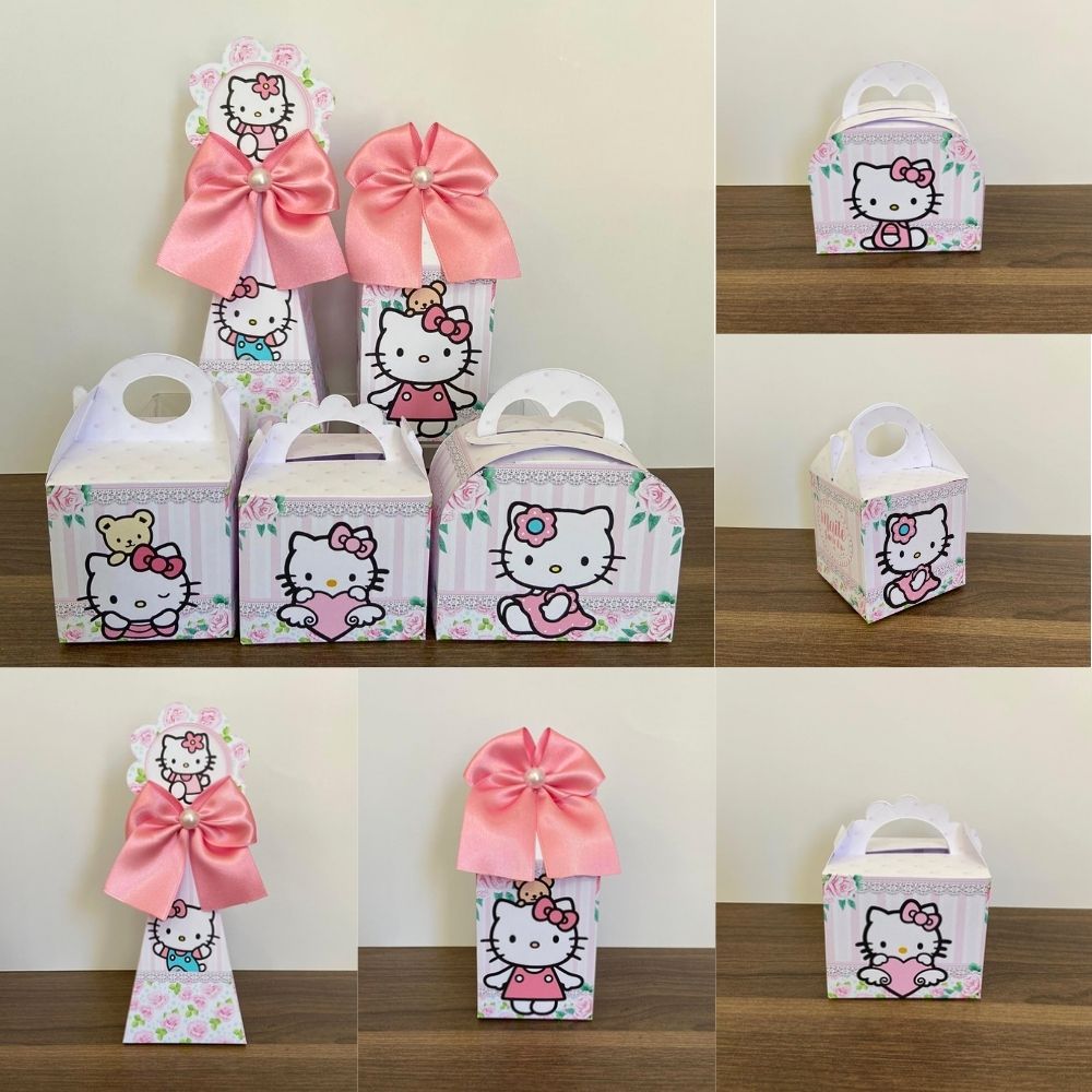PEGUE E MONTE - Kit Festa Personalizado Hello Kitty Lembrancinhas ...