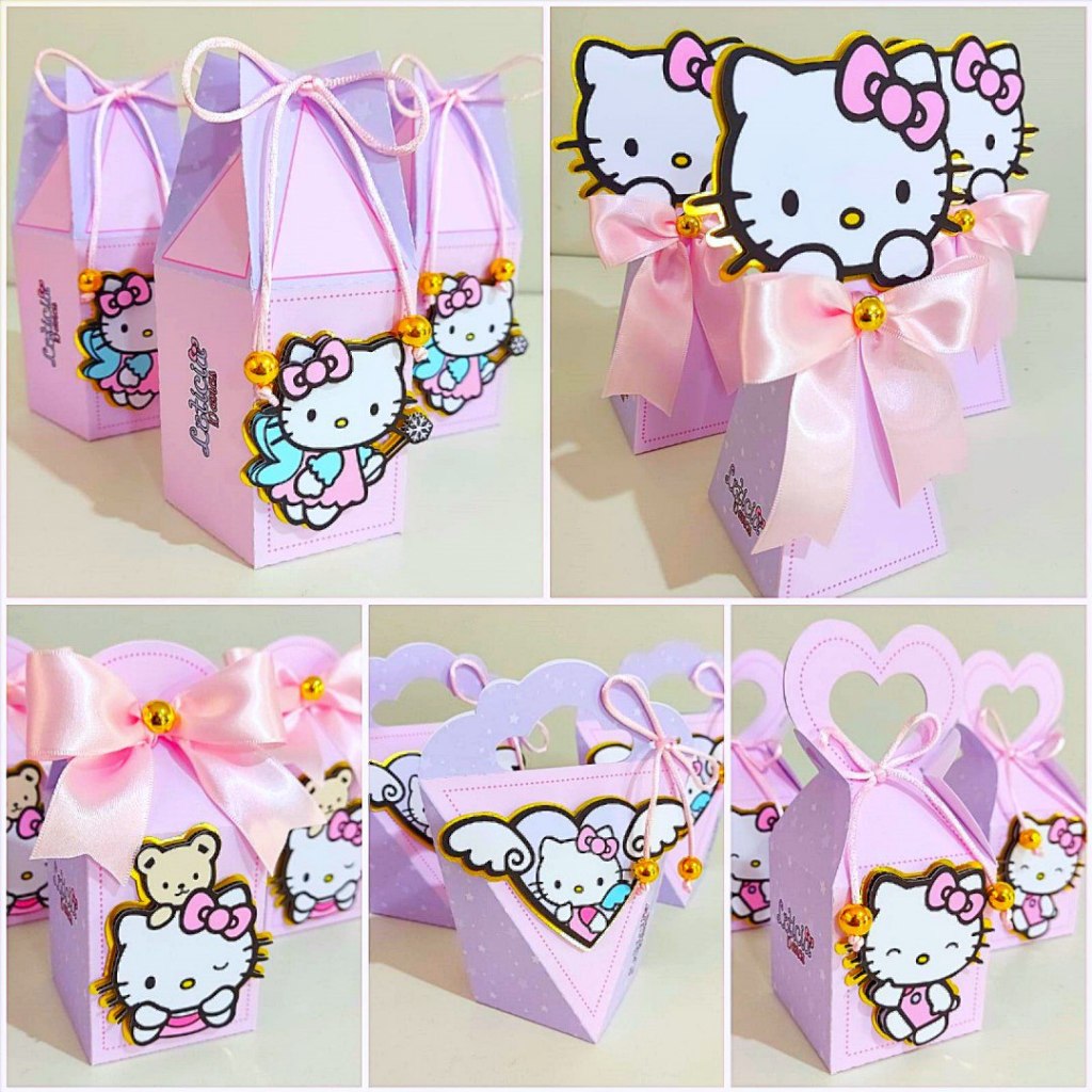 Personalizados pra Festa/ Tema: HELLO KITTY / PEGUE e MONTE ...