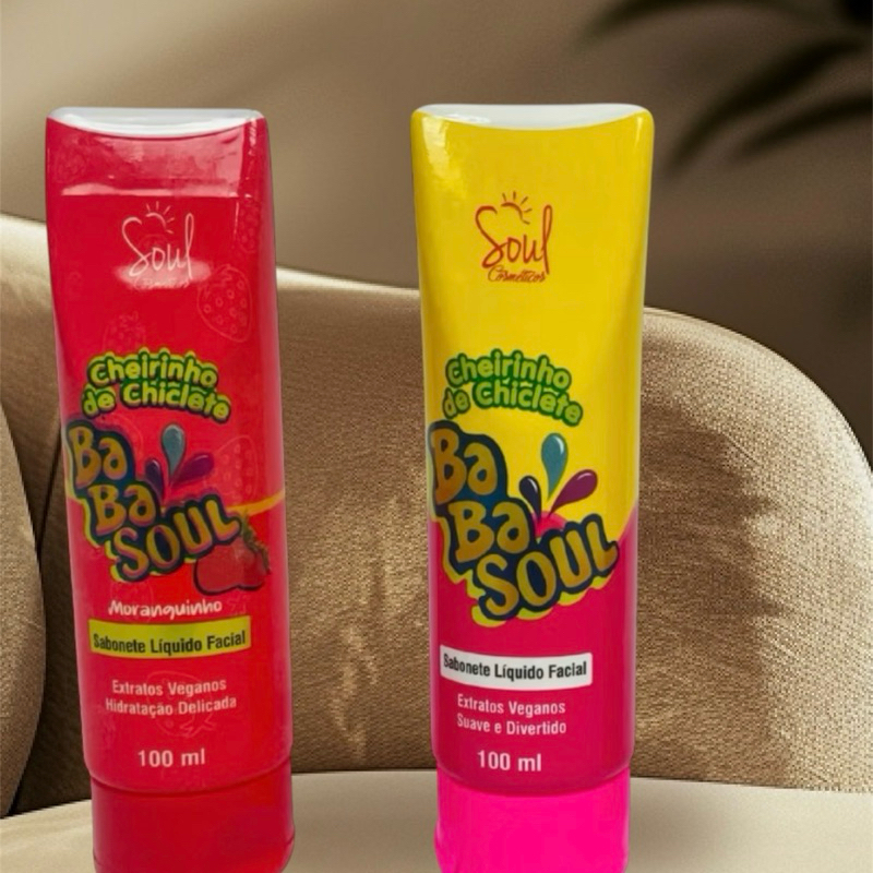Sabonete líquido facial - baba soul cheirinho de chiclete - 100 ml ...