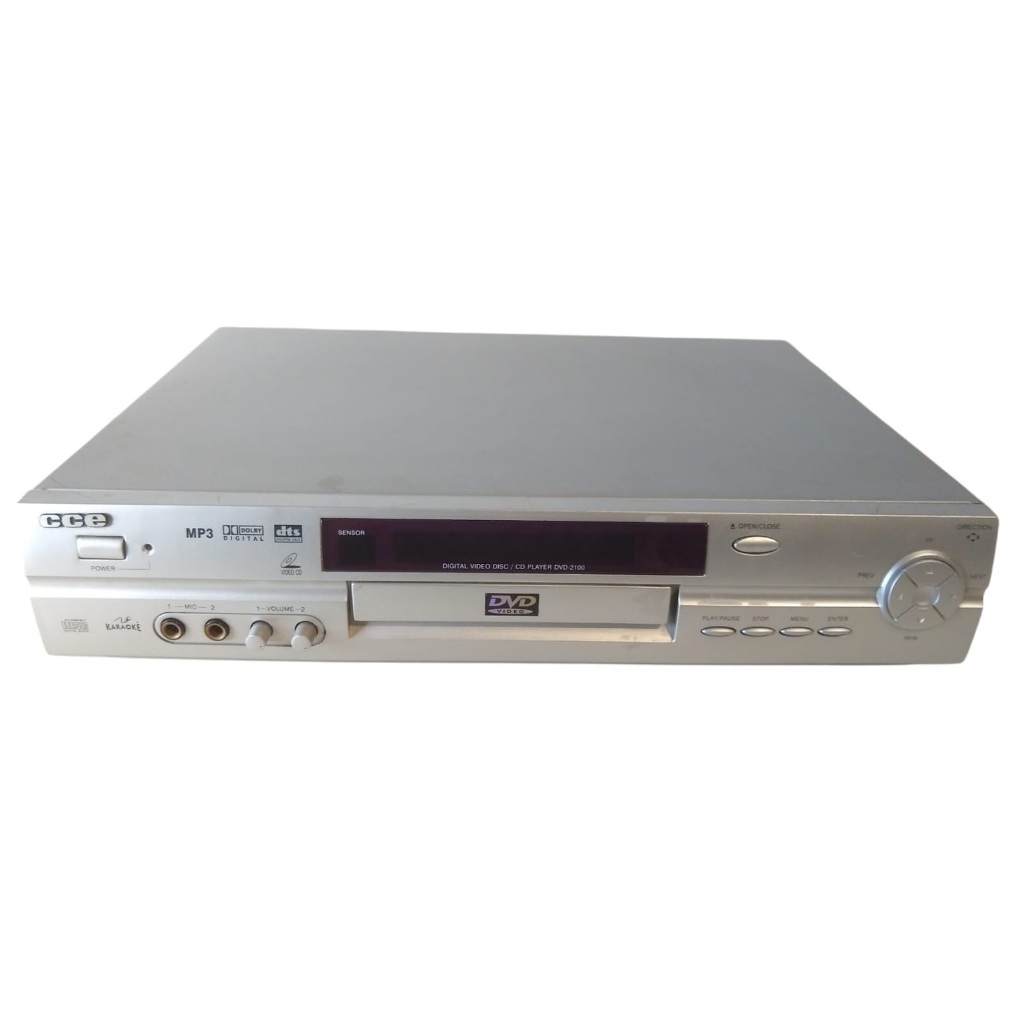 Aparelho Reprodutor DVD Player Karaokê CCE 2100 (COM DEFEITO) | Shopee ...